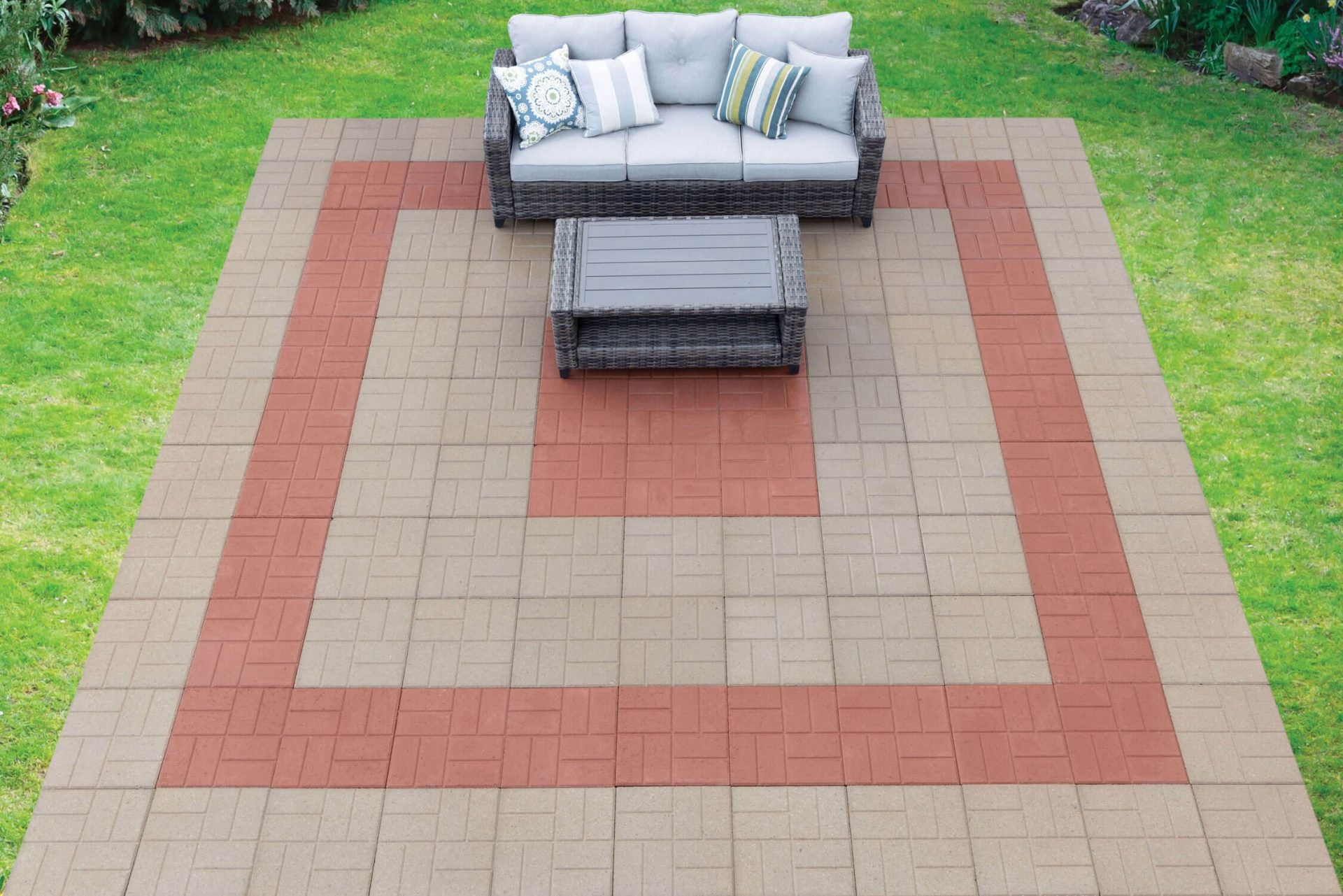 16x16 Tan Brickface Slabs – Landscape Liquidator